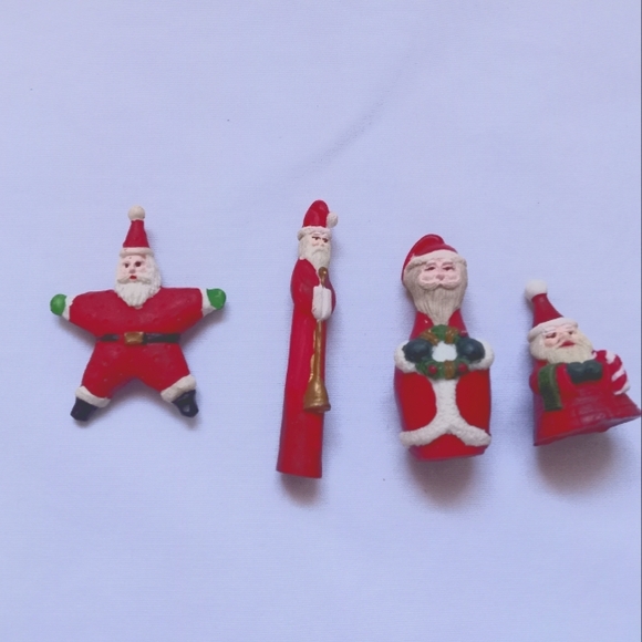 Source Unknown | Holiday | Vintage Micro Mini Santa Claus Set | Poshmark